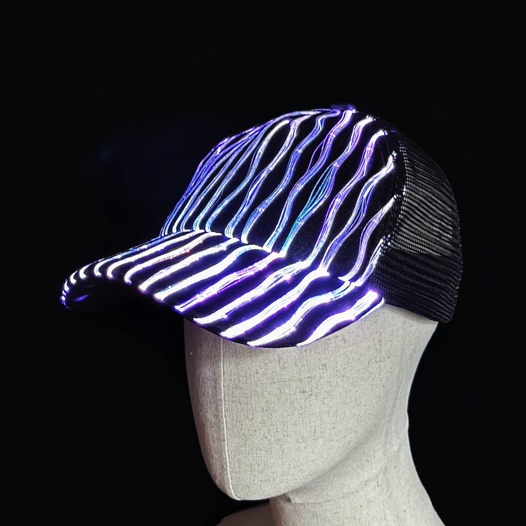 7 Colors Luminous Glowing Fiber Optic Cap - dreimind.com